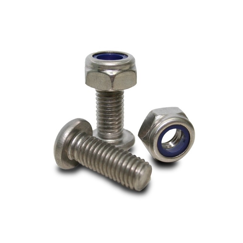 Bullone inox con dado autobloccante (coppia) - DiveSystem Store